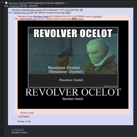 Revolver Ocelot Mikennemonic Wiki Fandom