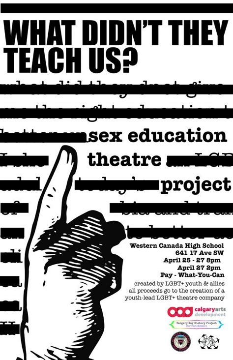 Whats On Calgary Teens Teach Adults Sex Education Theatre Alberta