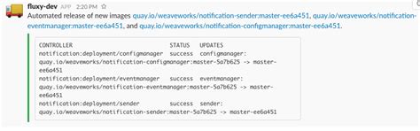 Change The Format Of Slack Release Messages Issue Fluxcd Flux