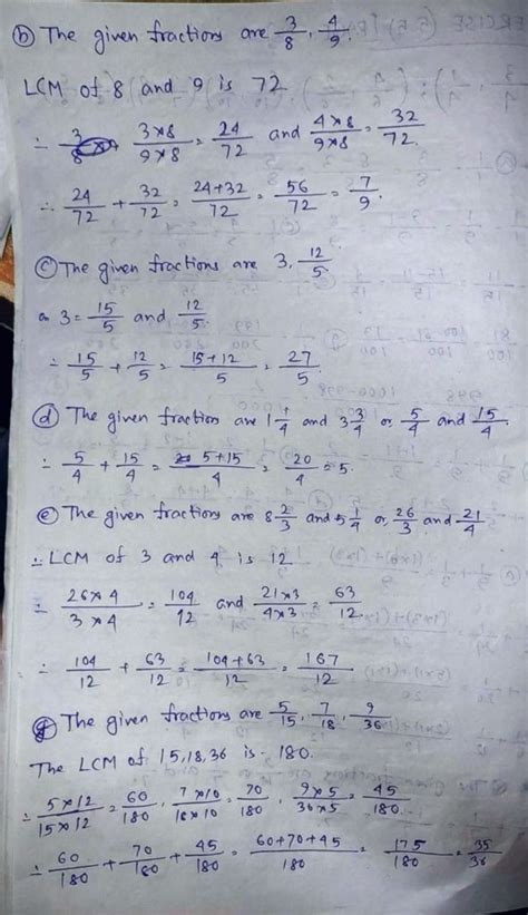 Frank Learning Maths Class 6 Solutions Chapter 5 Fractions Exercise 5 5
