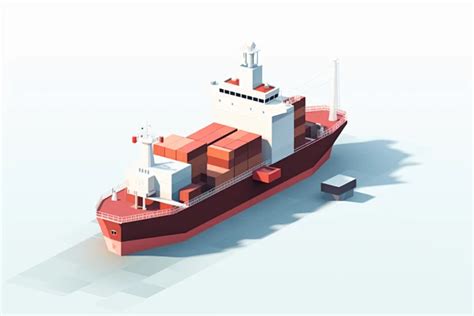 彩色矢量船货船交通运输工具插画图标元素 花瓣网