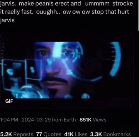 Jarvis Make Peanis Erect And Ummmm Strocke It Raelly Fast Ouughh Ow