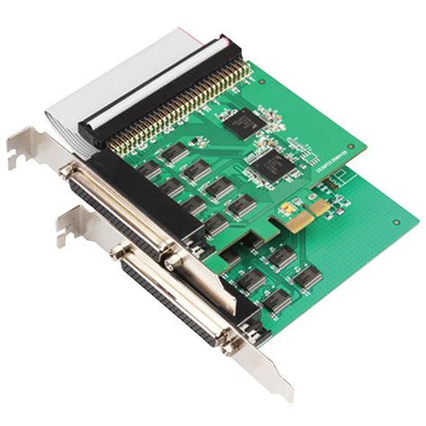 PCI-E 16-port (RS232, DB-9) Serial Controller Card with Fan-out Cable