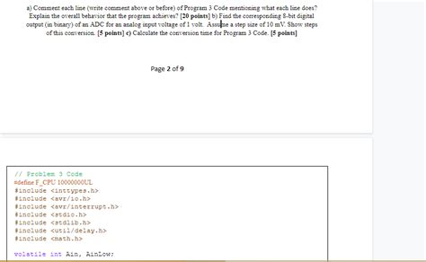 A Comment Each Line Write Comment Above Or Before Chegg