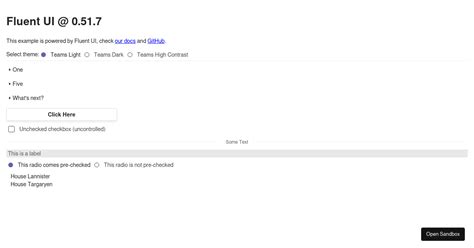 Codesandbox React Northstar Template Codesandbox