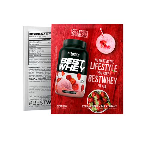Best Whey Sachê 1 Dose 35g Atlhetica Nutrition Nutrifit