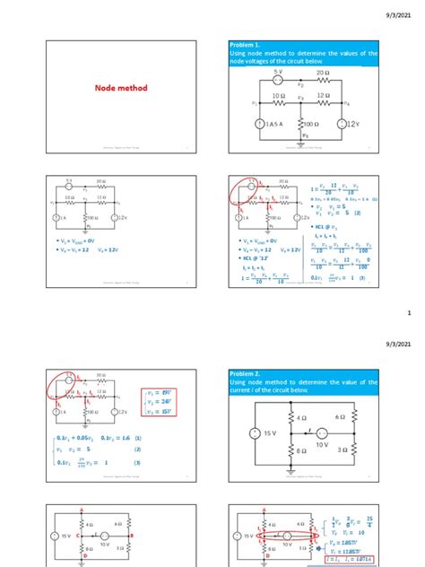Node Method Circuit Analysis Pdf Electrical Network Electrical