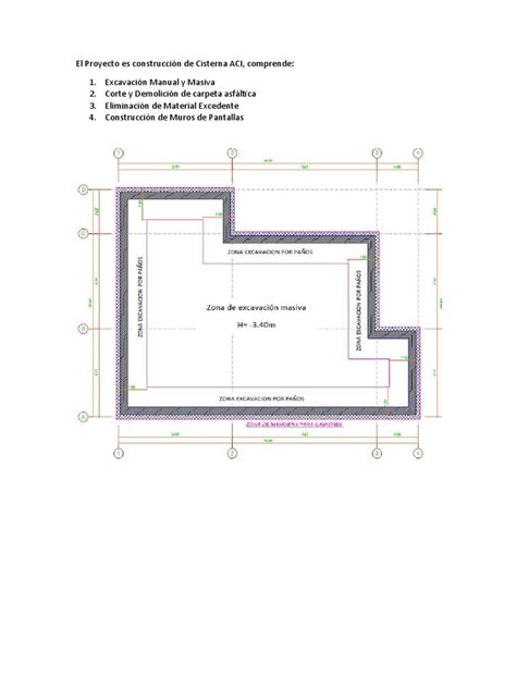 Procedimiento De Cosntruccion De Cisterna Pdf Hormigón Ingeniero