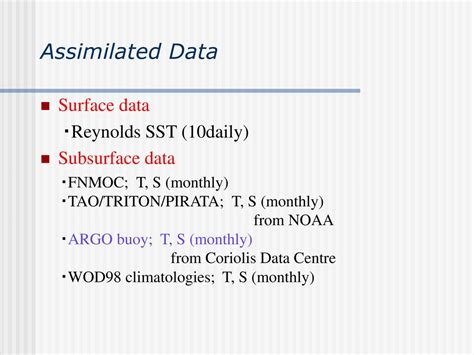 Ocean State Estimation By 4d Var Data Assimilation Using Argo Data S Ppt Download