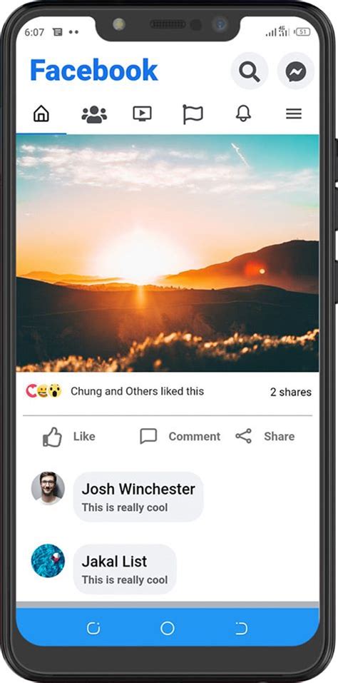 free facebook ui kit in flutter by john jake app snipp