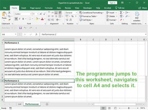 Excel Hyperlink To Cell In Another Worksheet Ekiwi Blogde