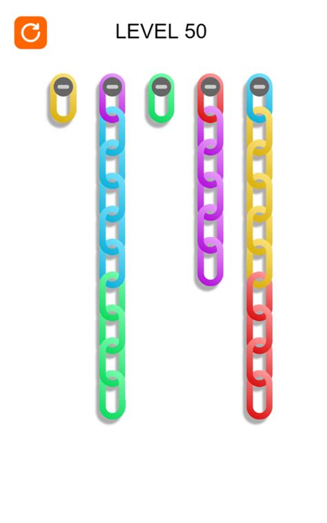 Play Chain Color Sort Game Free Online Colored Chain Link Sorting