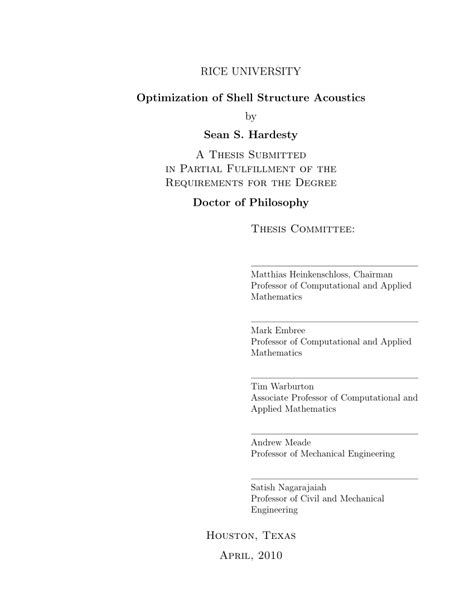 Pdf Optimization Of Shell Structure Acoustics