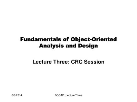 Ppt Fundamentals Of Object Oriented Analysis And Design Powerpoint Presentation Id2942038