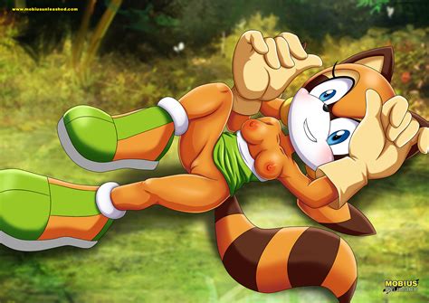 Rule 34 1girls Anthro Bbmbbf Blush Breasts Female Female Only Lying Marine The Raccoon Mobius