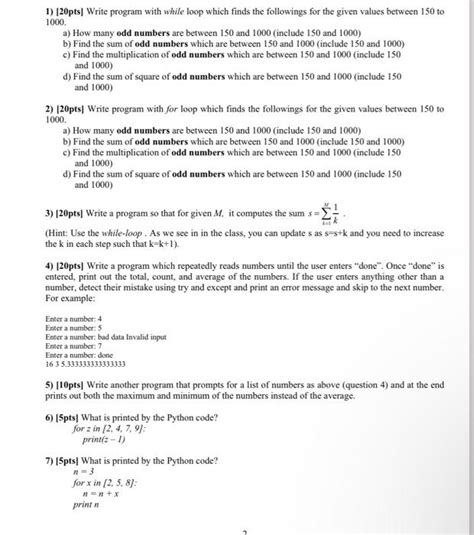 Solved Pts Write Program With While Loop Which Finds Chegg