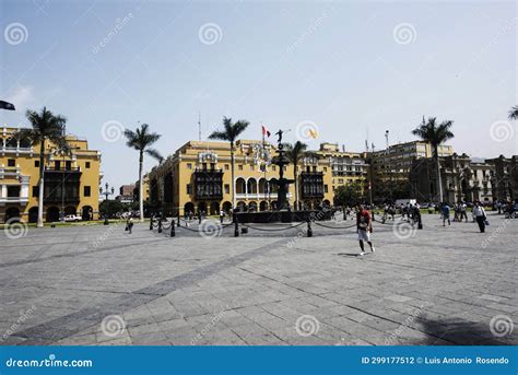 Lima Peruthe Municipal Palace Of Lima Is Located In The Historic