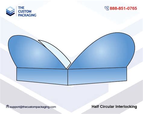 Custom Printed Half Circular Interlocking Boxes