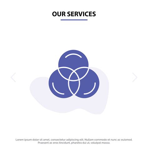 Our Services Rgb Color Web Solid Glyph Icon Web Card Template 13157544 Vector Art At Vecteezy