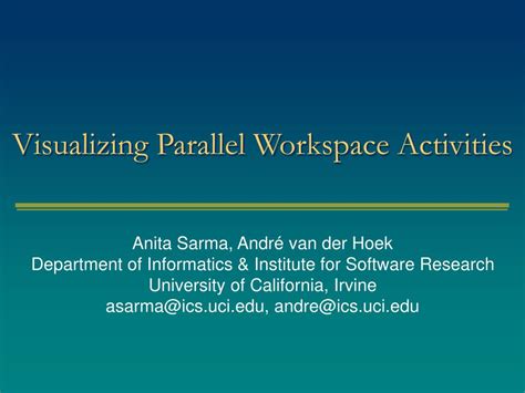PPT Visualizing Parallel Workspace Activities PowerPoint Presentation ID