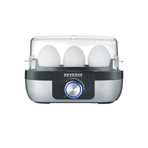 Severin Egg Boiler Egg Cooker капацитет 3 яйца 3 програми за готвене светещ превключвател за