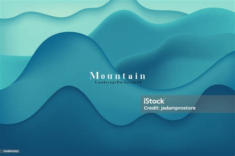 산 풍경입니다 산악 지형 벡터 그림입니다 추상적 인 배경 0명에 대한 스톡 벡터 아트 및 기타 이미지 0명 3차원 형태