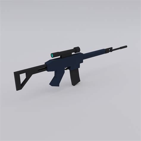 3d Pindad Ss2 Sniper Rifle Gun Turbosquid 1991563