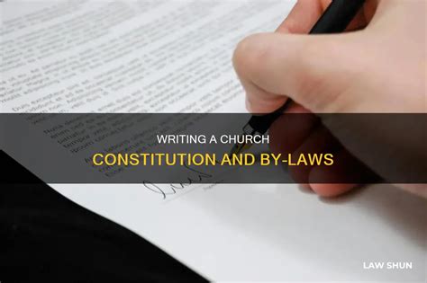 Writing A Church Constitution And By Laws Lawshun