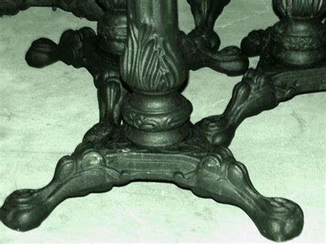 Cast Iron Table Bases Antique Restaurant Base Nice W Marble Or Granite