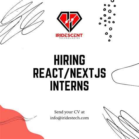 Iridescent Technologies On Linkedin Internshipopportunity Reactjs Nextjs Nepaljobs