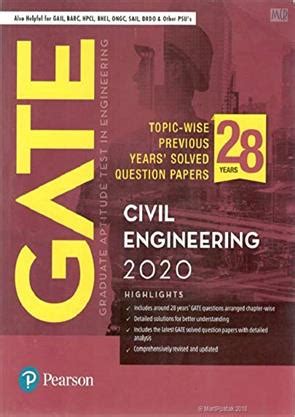 Gate Topic Wise Previous Years Solved Question Papers Civil Engineering Civil Engineering Books