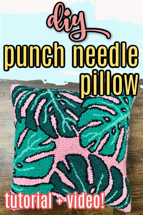 Punch Needle Pillow Tutorial Marching North