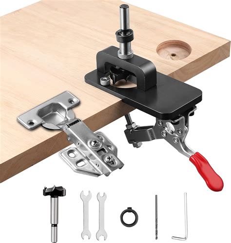 Xuntop 35mm Concealed Hinge Jig Alloy Cup Style Hinge Drilling Jig Hole