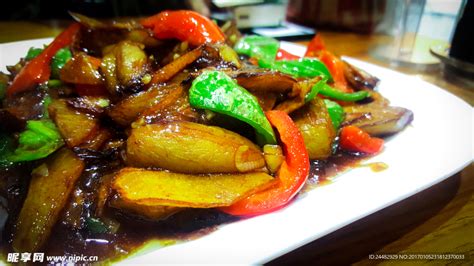 地三鲜摄影图传统美食餐饮美食摄影图库昵图网
