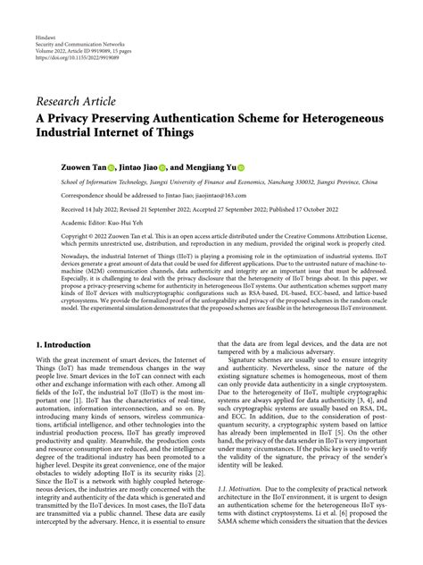 pdf a privacy preserving authentication scheme for heterogeneous