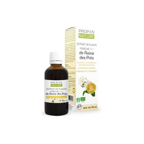 PROPOS NATURE Extrait de plante fraîche bio de reine des prés ml Parapharmacie Pharmarket