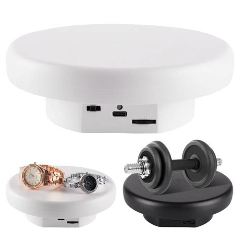 360° Electric Rotating Platform With Type C Cable 6 3in 15lb Motorized Rotating