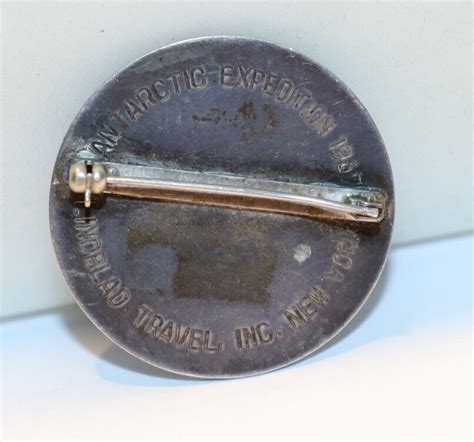 Antarctic Expedition 1967 Enamel Penguin Pin Lindblad Gem
