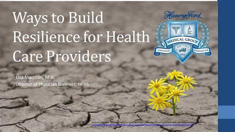 Ways To Build Resilience For Health Care Providers Youtube