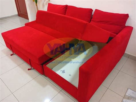 Friheten Corner Sofa Bed With Storage Hyllie Red From Ikea • Yahya
