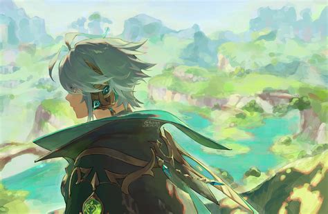 Alhaitham Genshin Impact Drawn By Boioioq Danbooru