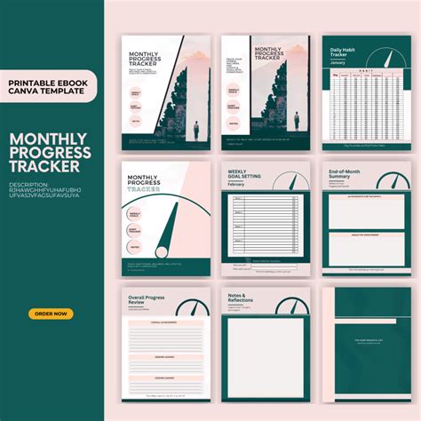 Monthly Progress Tracker Tsjmakeovers Com