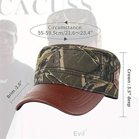 Cacuss Military Hats For Men Women Cotton Classic Cadet Hat Comfy Army