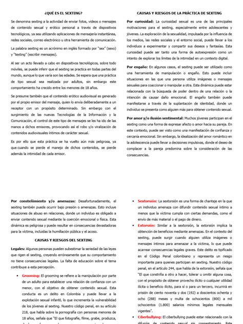 QuÉ Es El Sexting Pdf