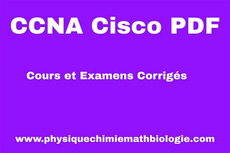 Cours et Examens corrigés CCNA Cisco PDF