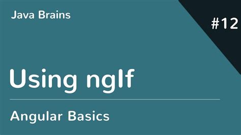 Angular Basics Using NgIf YouTube