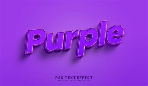 Premium Psd Purple Text Effect