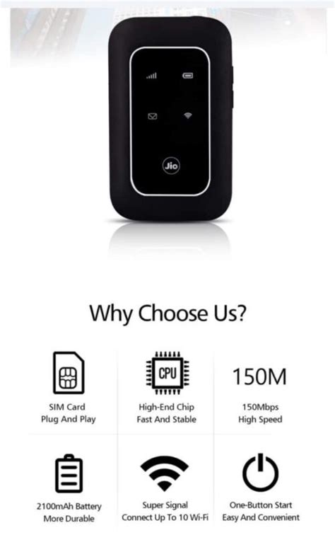Jio Wd Lte Advanced Mobile Wi Fi Hotspot Pocket Router Jio Wd Lte Mobile Hotspot Jio