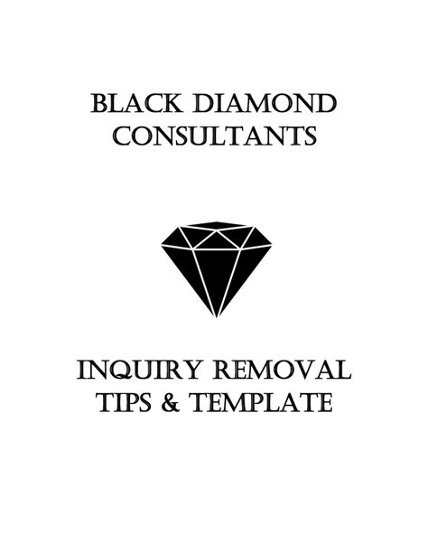 Hard Inquiry Removal Dispute Letter Template Inquiries Credit