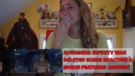 Avengers Infinity War Guardians Deleted Scene REACTION Bonus Features YouTube